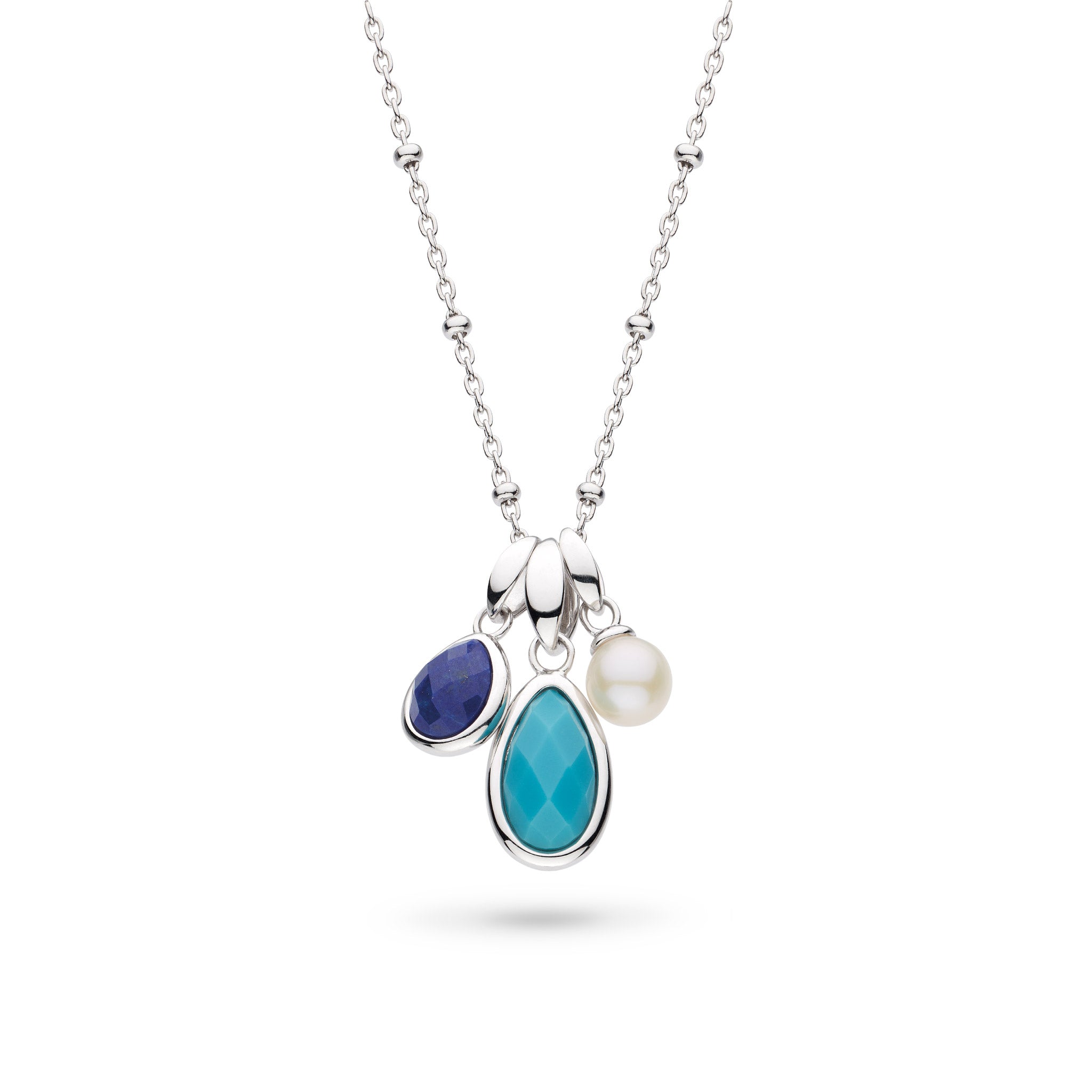Kit Heath Pebble Azure Gemstone Trio Necklace – Wrights Jewellery Shop